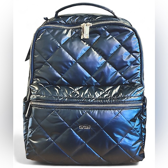 Tutilo | Bags | Tutilo Pivot Solid Quilted Backpack In Blackgold ...
